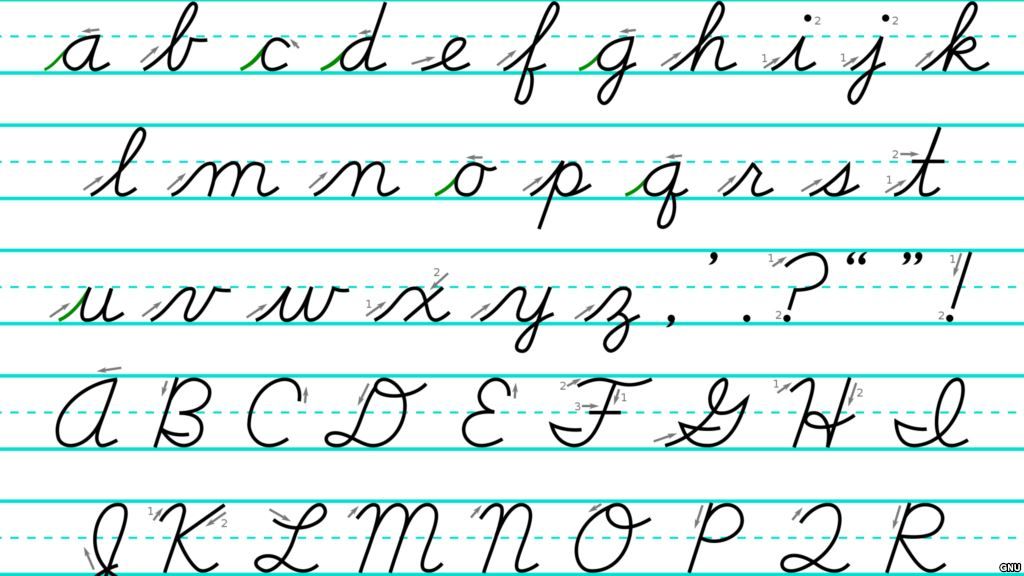 Cursive Making A Comeback In Arizona Arizona Havasunews
