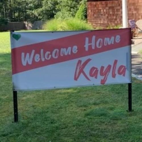 Coming Home: Kayla Kearney, Still on Road to Recovery, Returns to ...