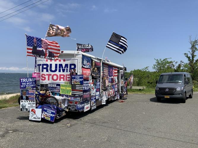 Trump Merchandise Vendor Stranded at Long Beach in Noyac | Business ...