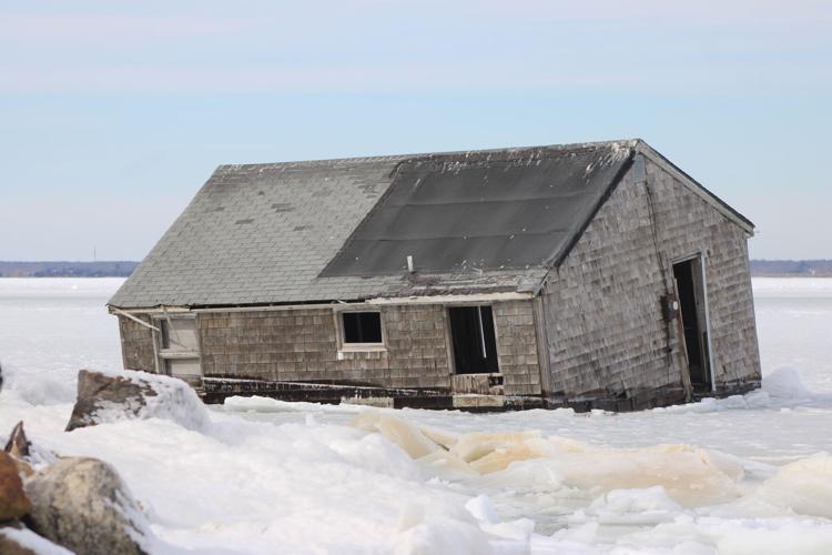 Lazy Point ‘Stilt’ House Tumbles Into Ice | The East Hampton Press ...