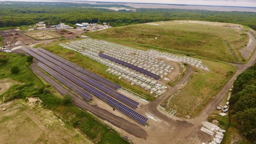 Solar Array at North Sea Landfill Under Construction | Government ...