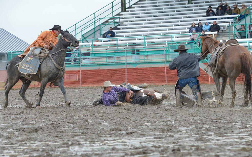 Free bronc riding clinic is part of program for disadvantaged youth and ...