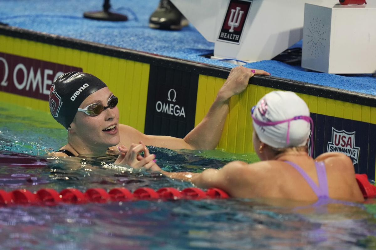 Katharine Berkoff wins silver in 100 back at nationals
