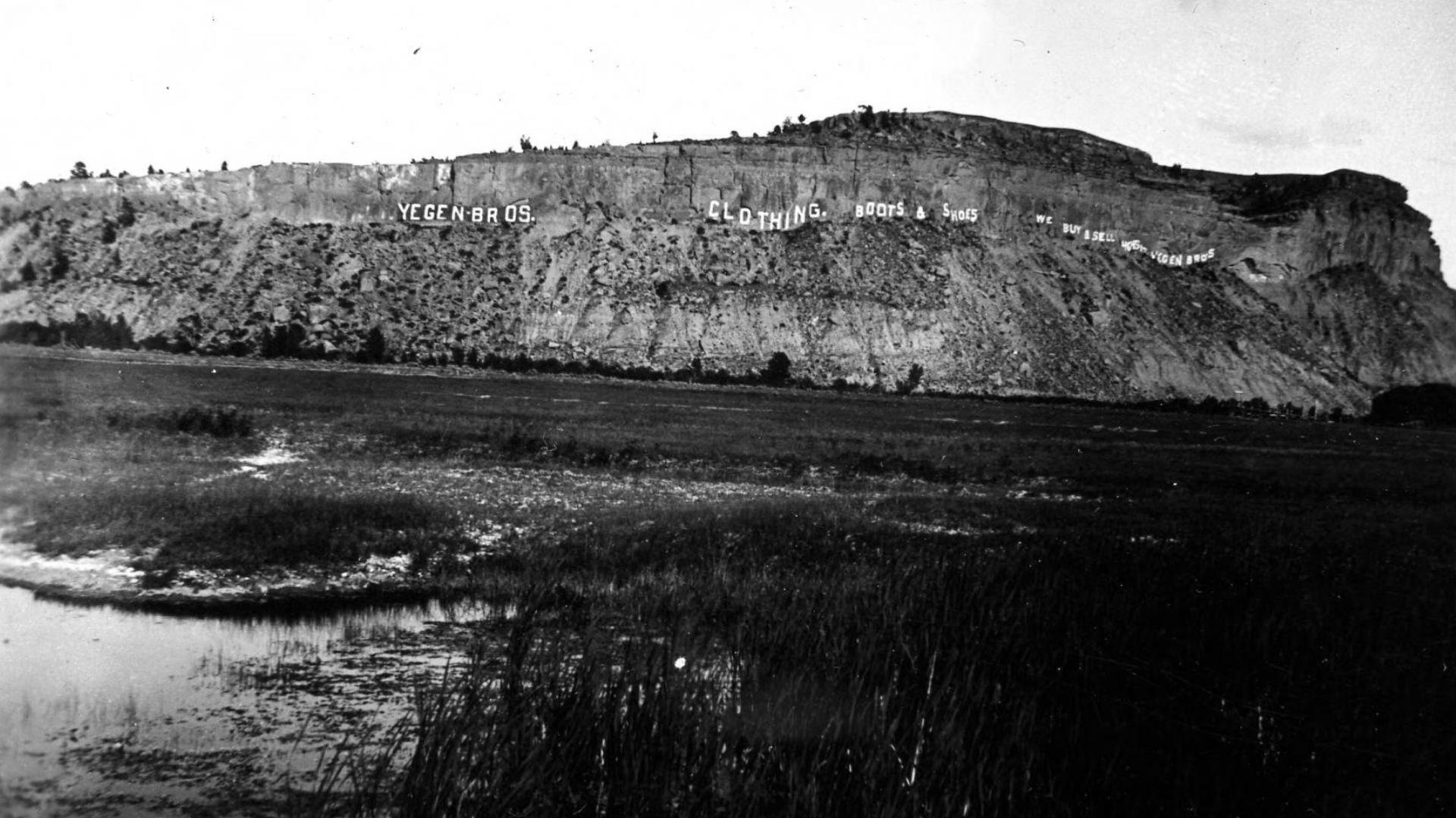 Hillside letters, symbols of town and school pride, are stamped on the ...