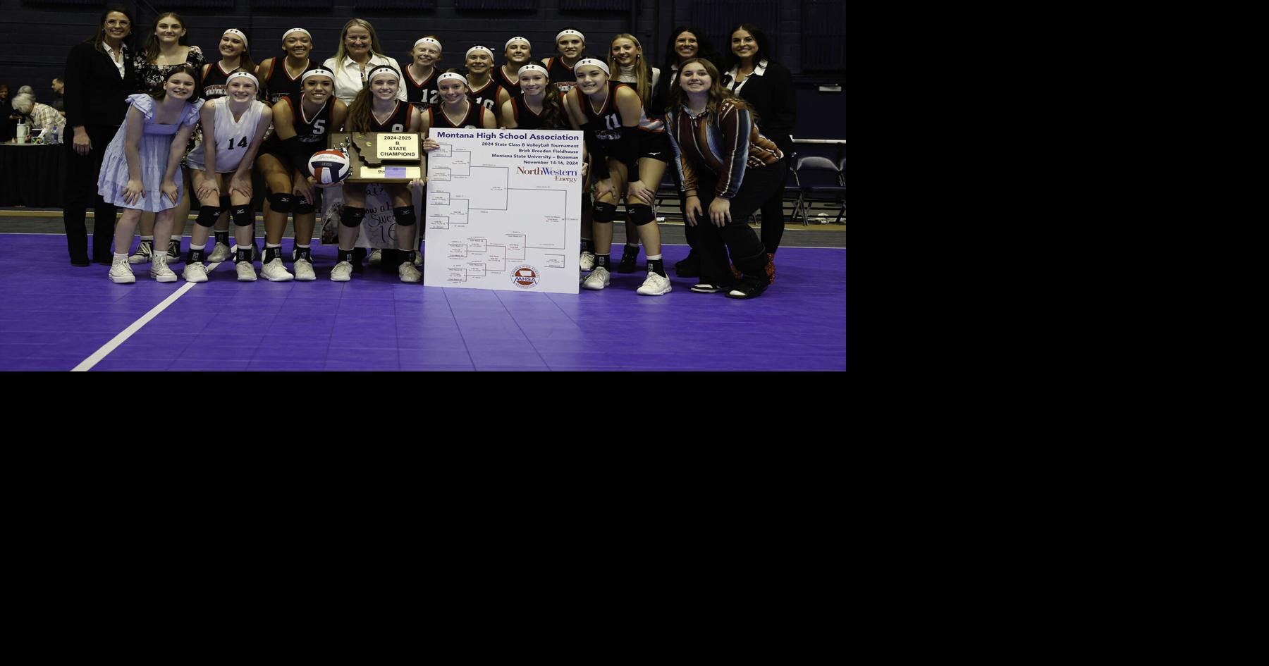 Montana class B state volleyball tournament championship