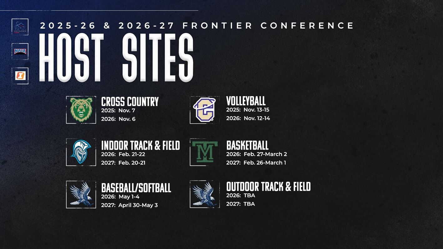 Frontier unveils host sites for '25-26, '26-27 championships