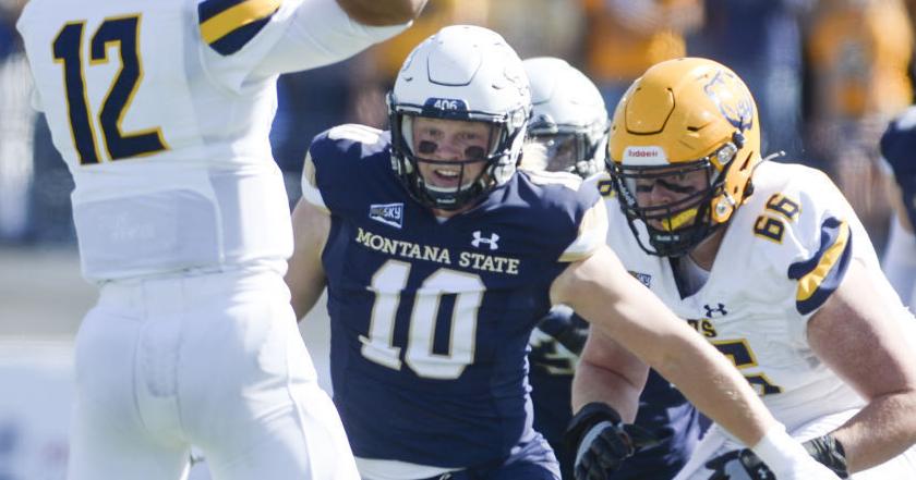 Melstone's Brody Grebe taking off in pass-rushing role for Montana State