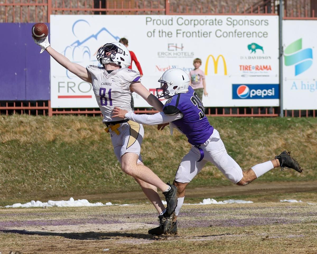 Garrett Stone's acrobatic touchdown grab highlights Carroll's spring ...
