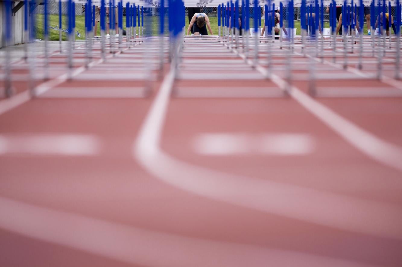 State B track halfway through