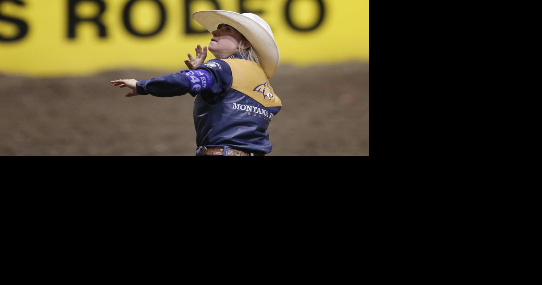 Montana State goat tyer Paige Rasmussen starts her first CNFR on the ...