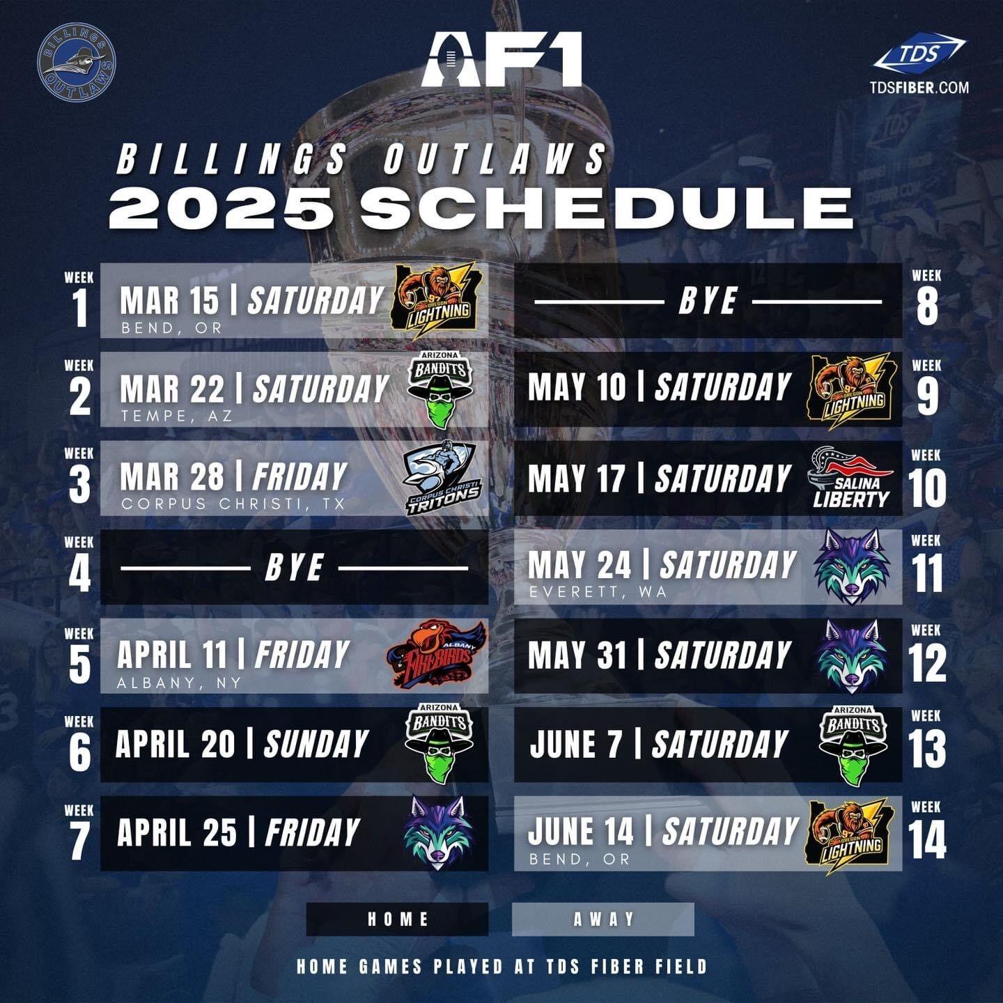 Outlaws to open inaugural AF1 season on the road