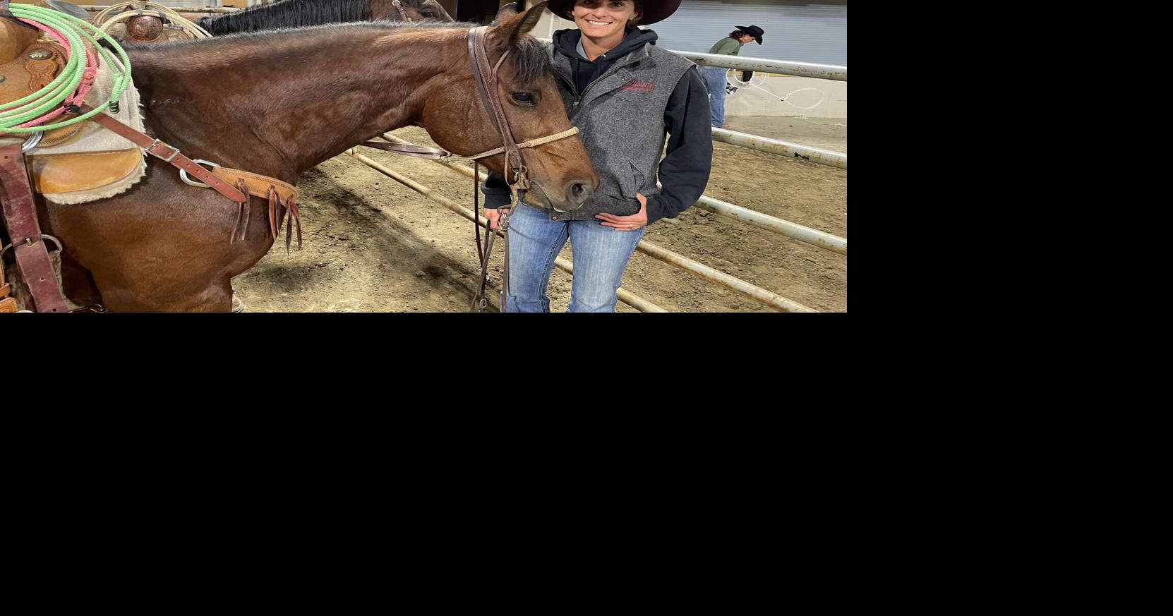 Joey Williams with her horse Baybe