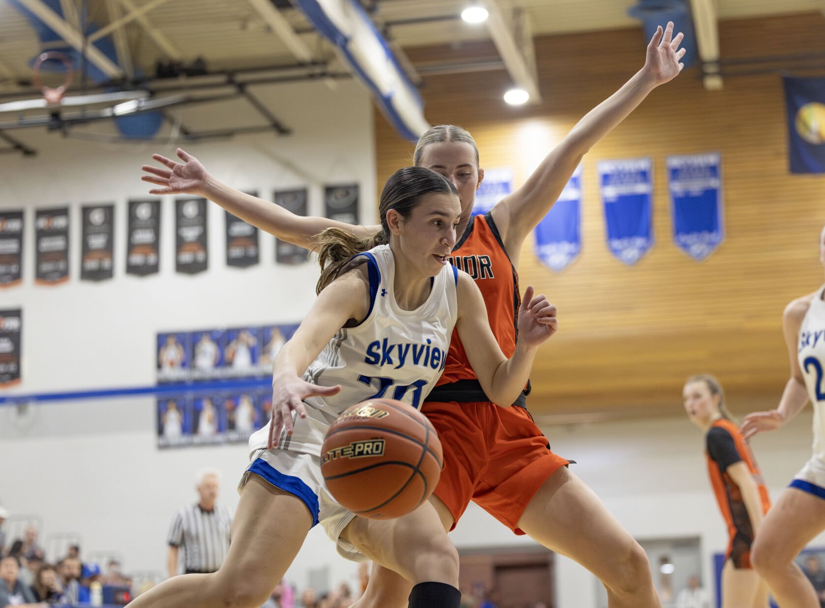 Senior girls, Skyview boys win in crosstown hoops showdown