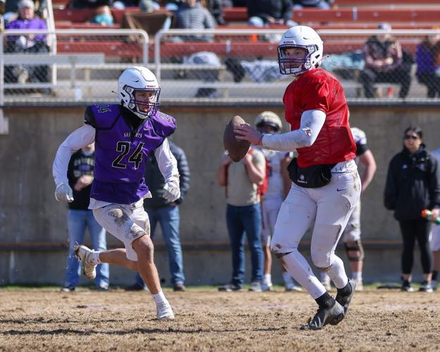 Garrett Stone's acrobatic touchdown grab highlights Carroll's spring ...