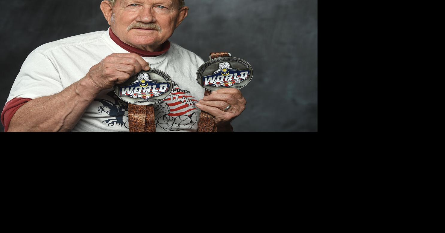 At 75, the "Blond Bear" Jim Wright still arm wrestling