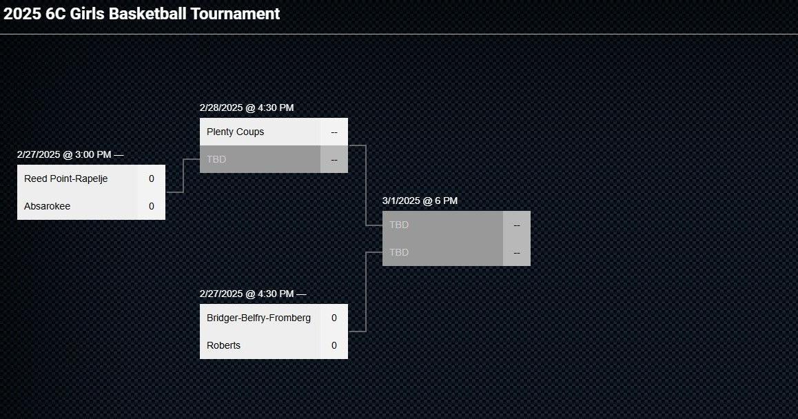 Montana 6C girls basketball tournament bracket