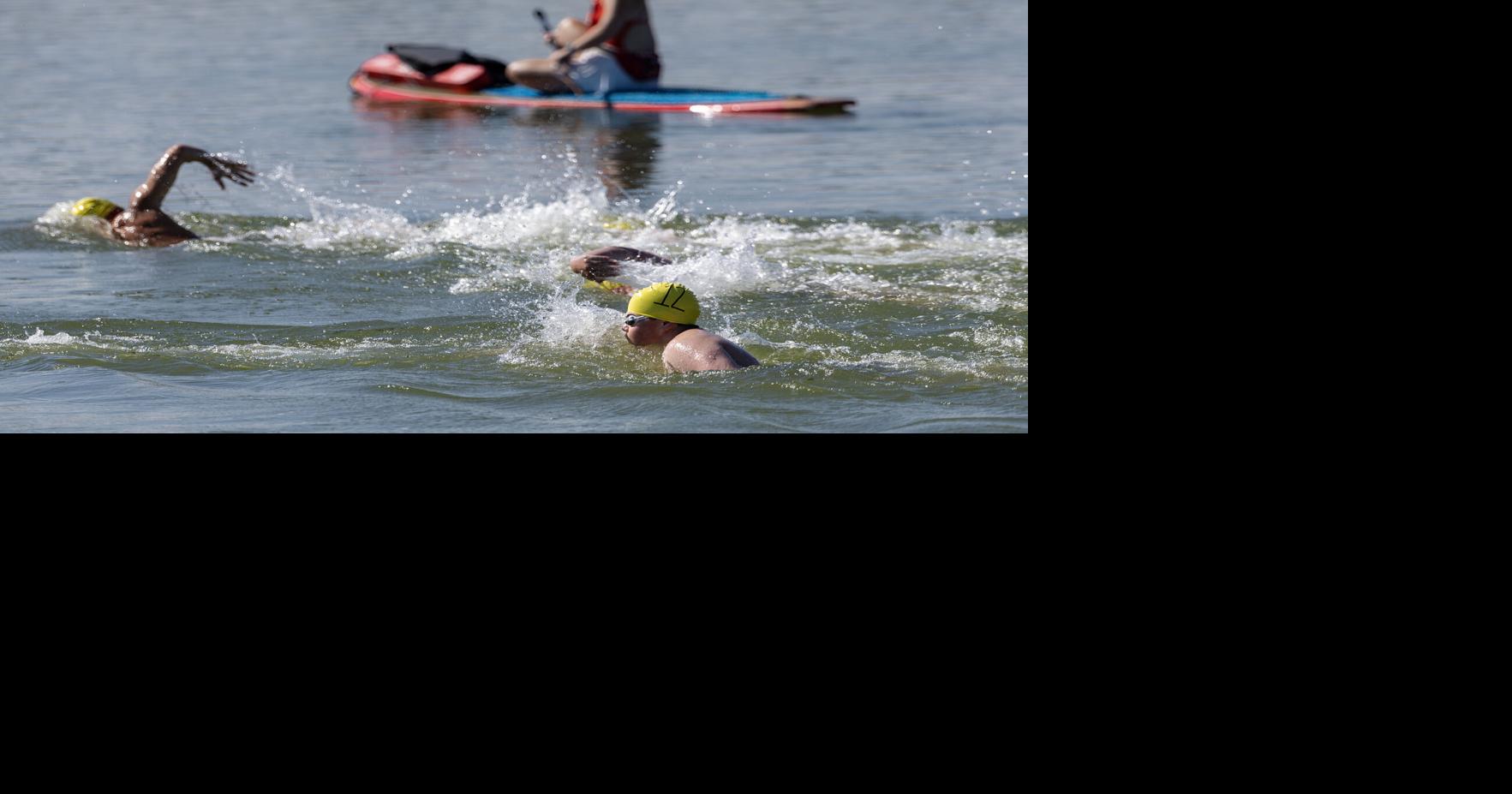Big Sky State Games open water swim at Lake Elmo