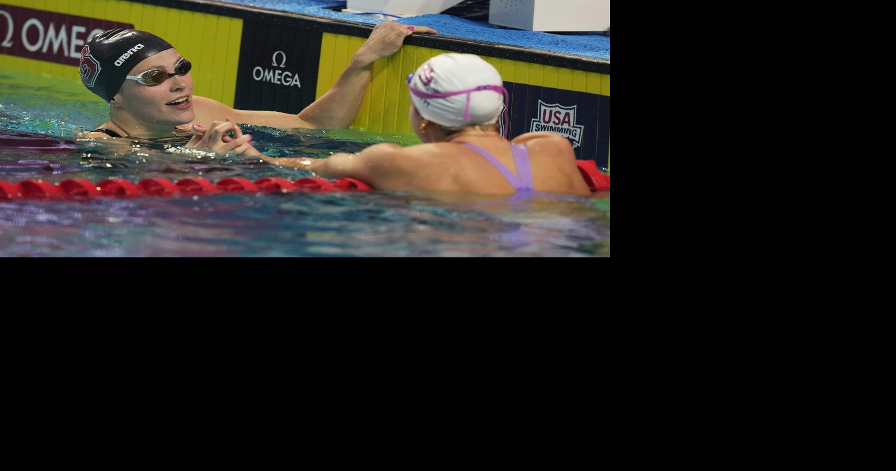 Katharine Berkoff wins silver in 100 back at nationals