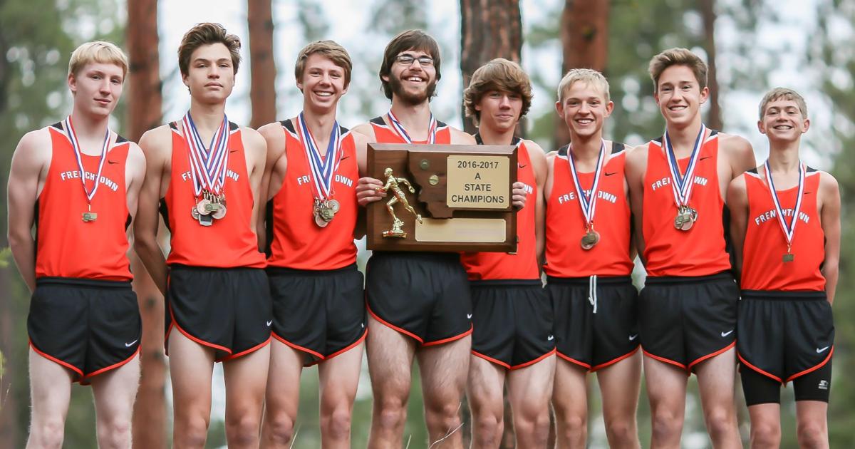 A cross country boys Frenchtown Broncs A cross country boys Frenchtown Broncs