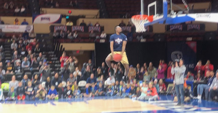 Rocky Mountain’s Craig Wilmore puts on a show at NAIA dunk contest