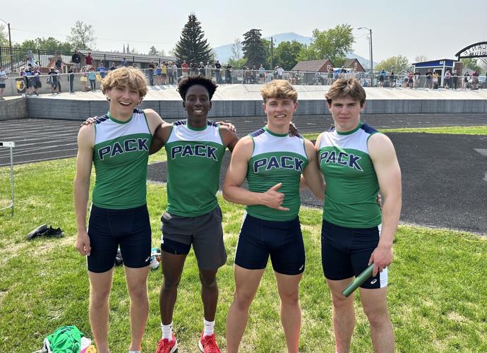Kalispell Glacier boys 4x100 relay team, Helena High's Henry Ballinger break Western AA ...