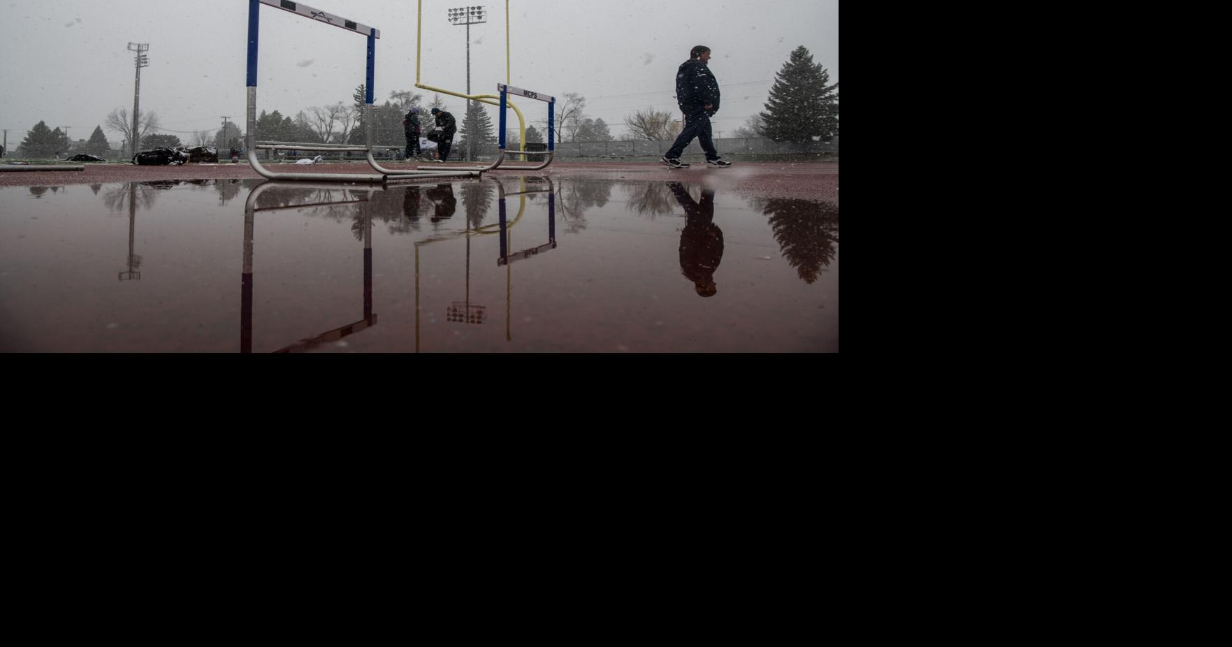 Photos: MCPS invitational track meet cut short due to snow