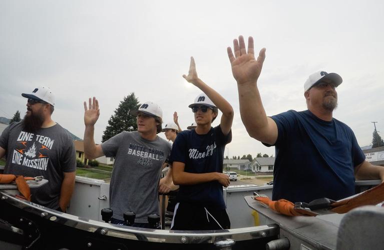 Photos: Butte Miners ride on fire truck after winning Class A Legion ...