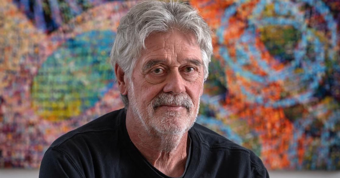 Abstract painter Aaron Karp exhibits an sense of playfulness ...