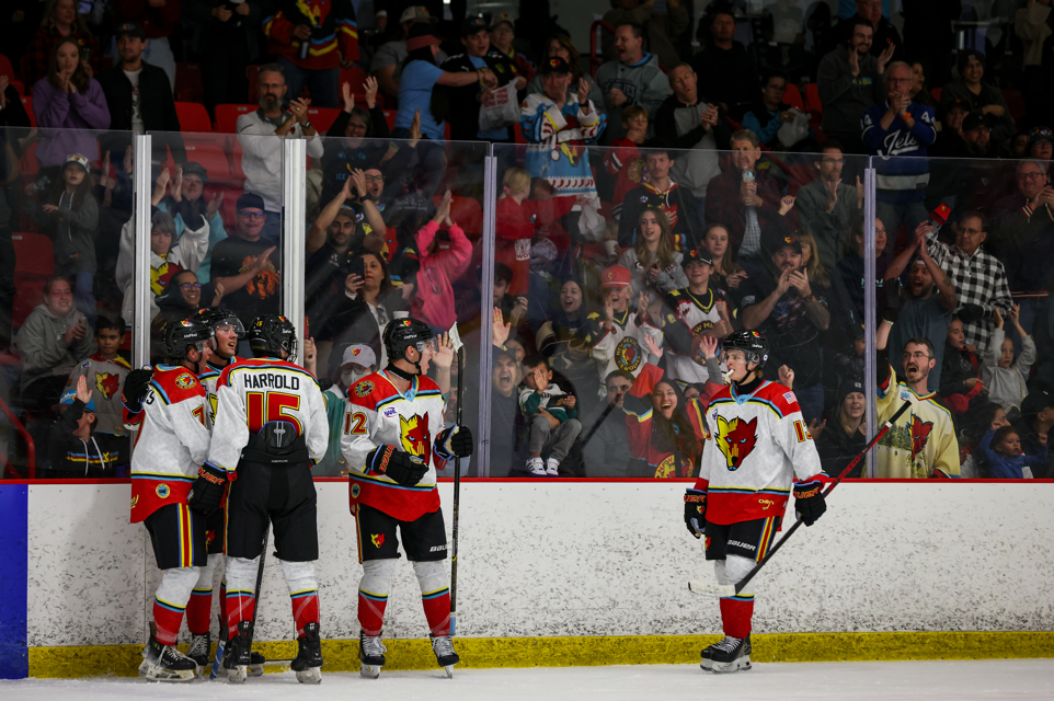 New Mexico Ice Wolves celebrate the Albuquerque International Balloon ...