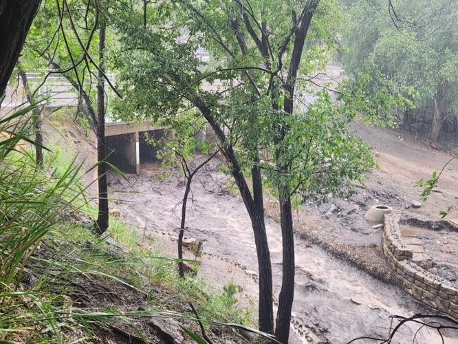 Ruidoso receives another round of heavy rain, flooding on Wednesday ...