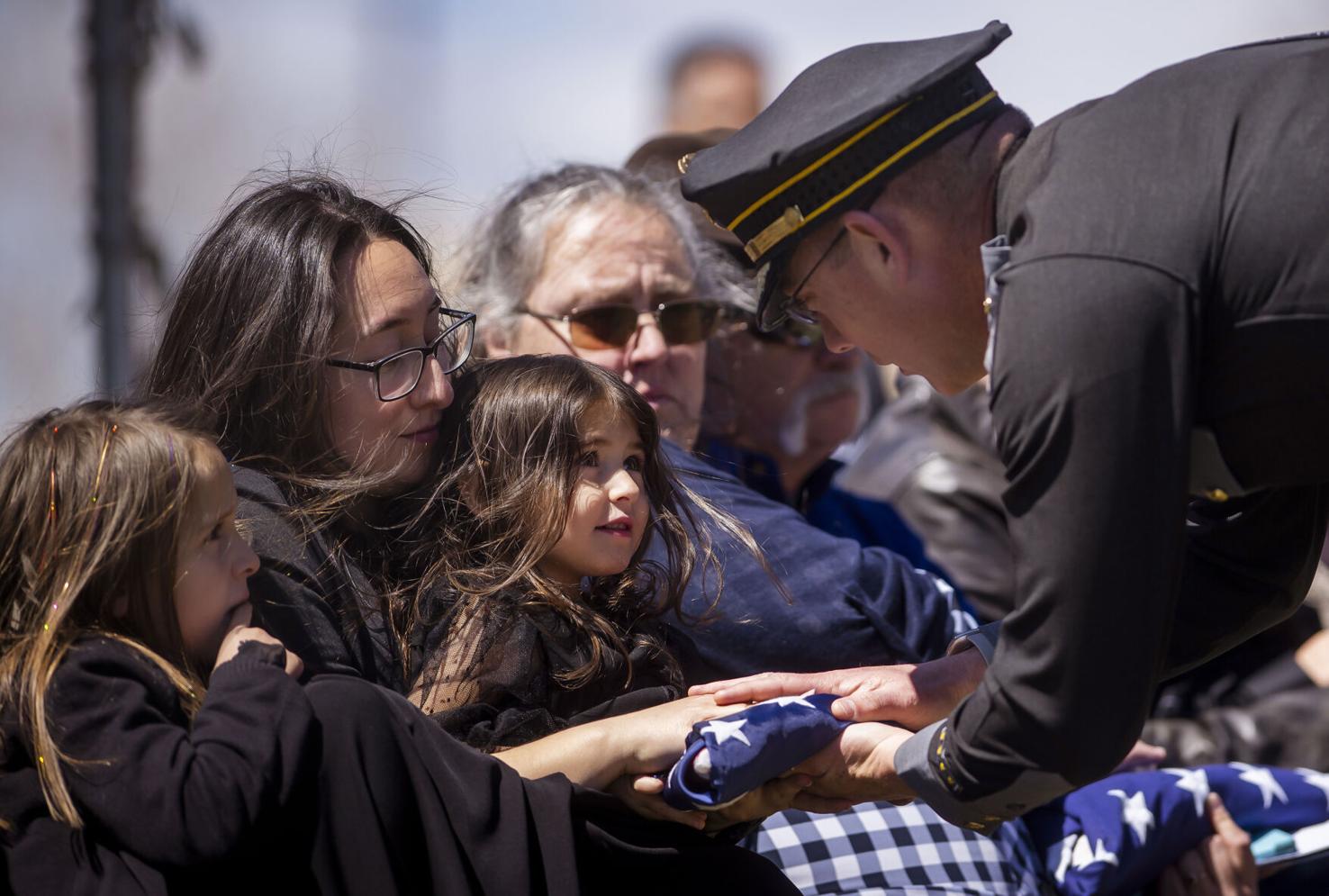 Photos: Around 2,000 people attend funeral of New Mexico State Police ...