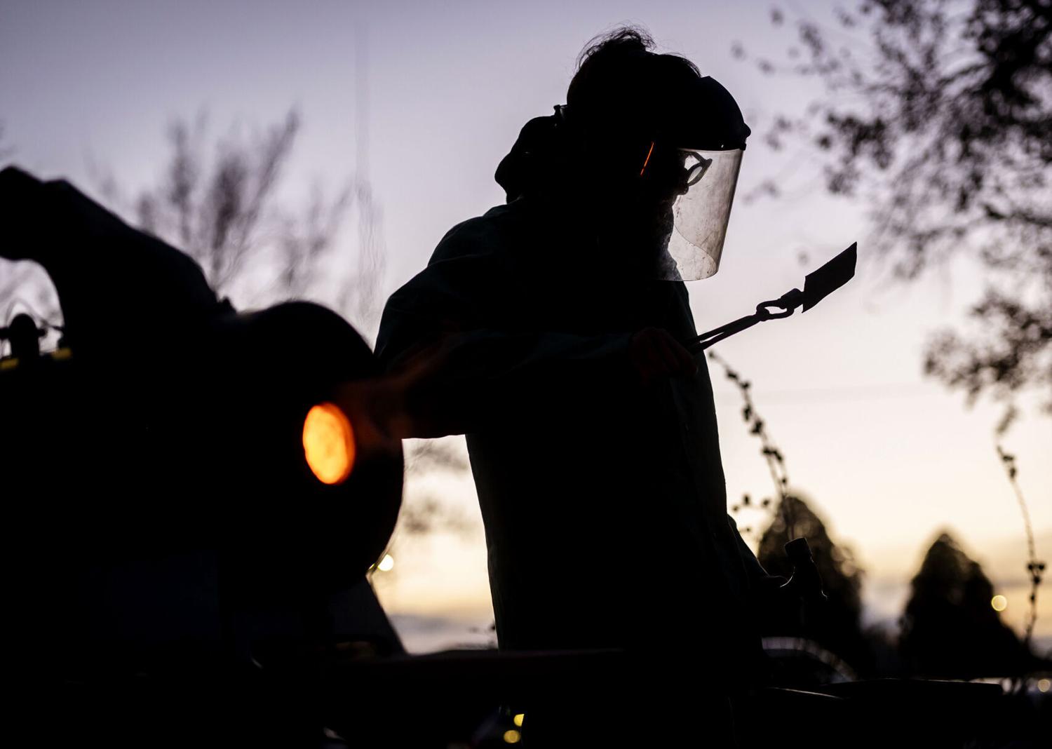 'It's like redemption art': Metal forging demonstration highlights ...