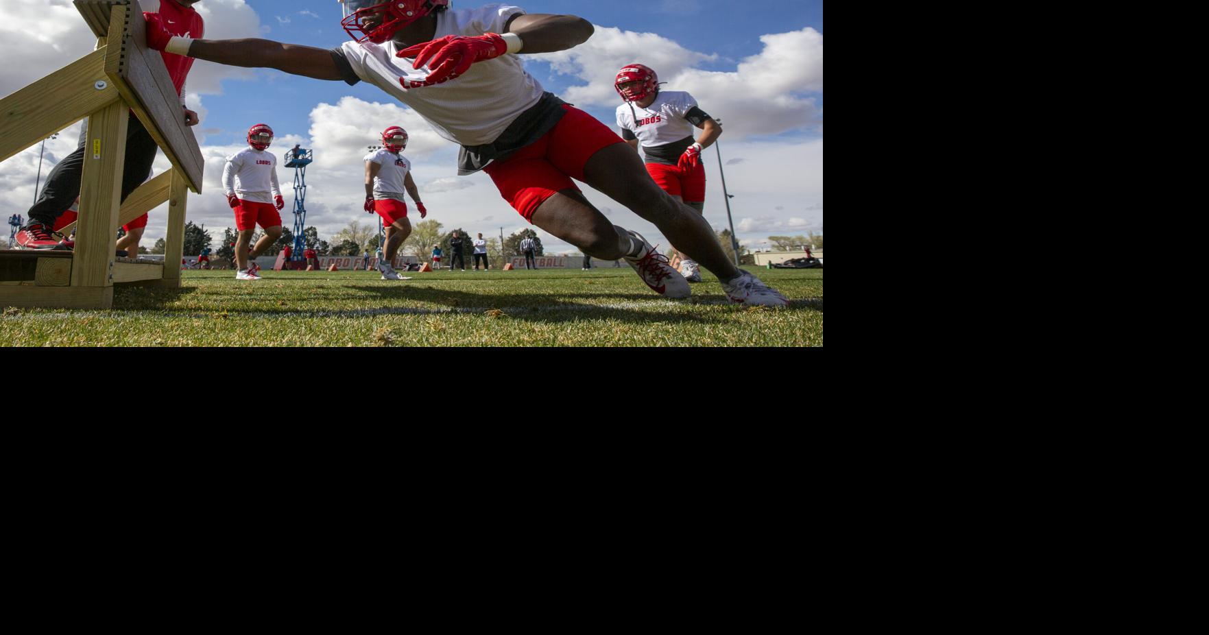 Photos: UNM Lobos football team return for first day of spring practice ...