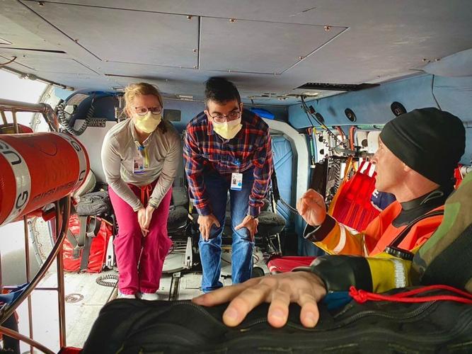 Hospital, Coast Guard review medical air transports | Happening Now ...