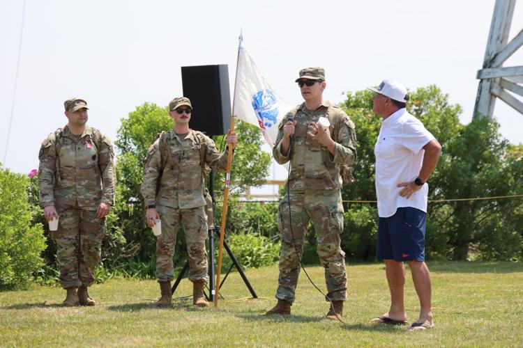 Soldiers "ruck march" through downtown to celebrate U.S. Army's 250th ...