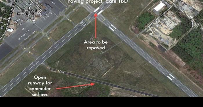 Runway intersection paving begins; airport on visual flight rules ...