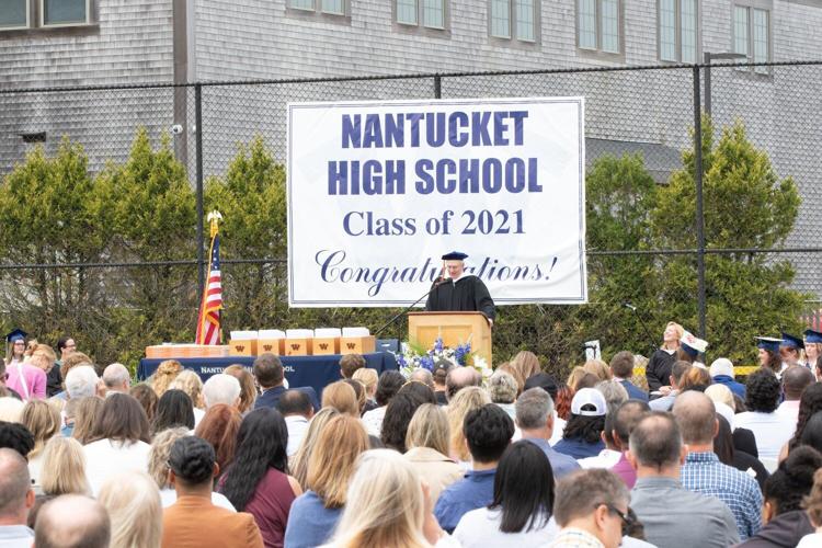 Nantucket High School Class of 2021 graduates in outdoor ceremony ...