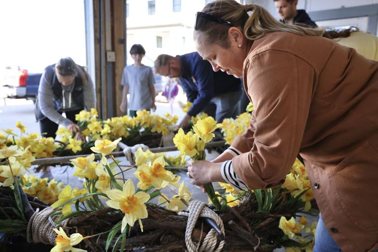 Photo Gallery: Daffodil wreath decoration at Station Brant Point ...