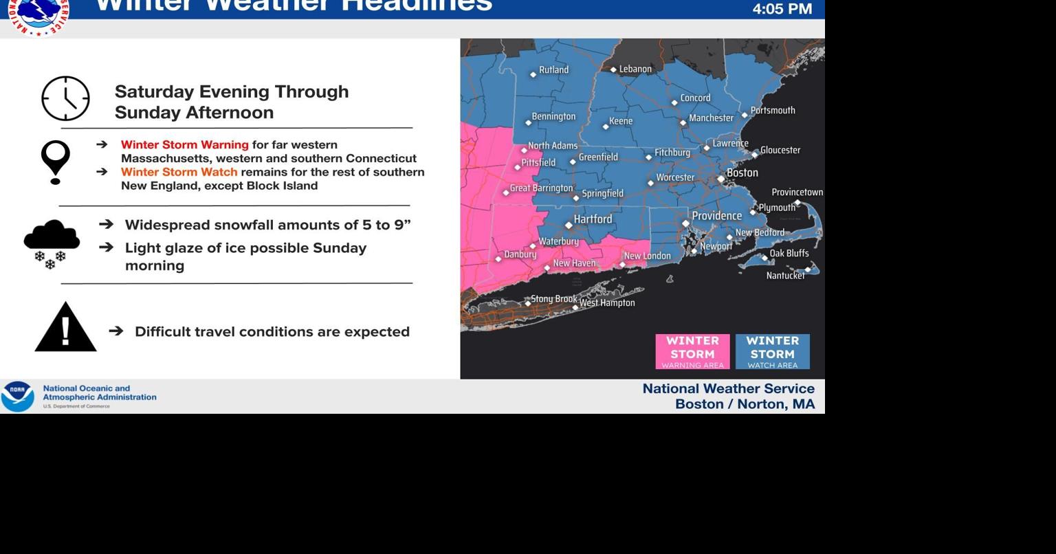 Winter storm watch in effect for Nantucket Saturday night through ...
