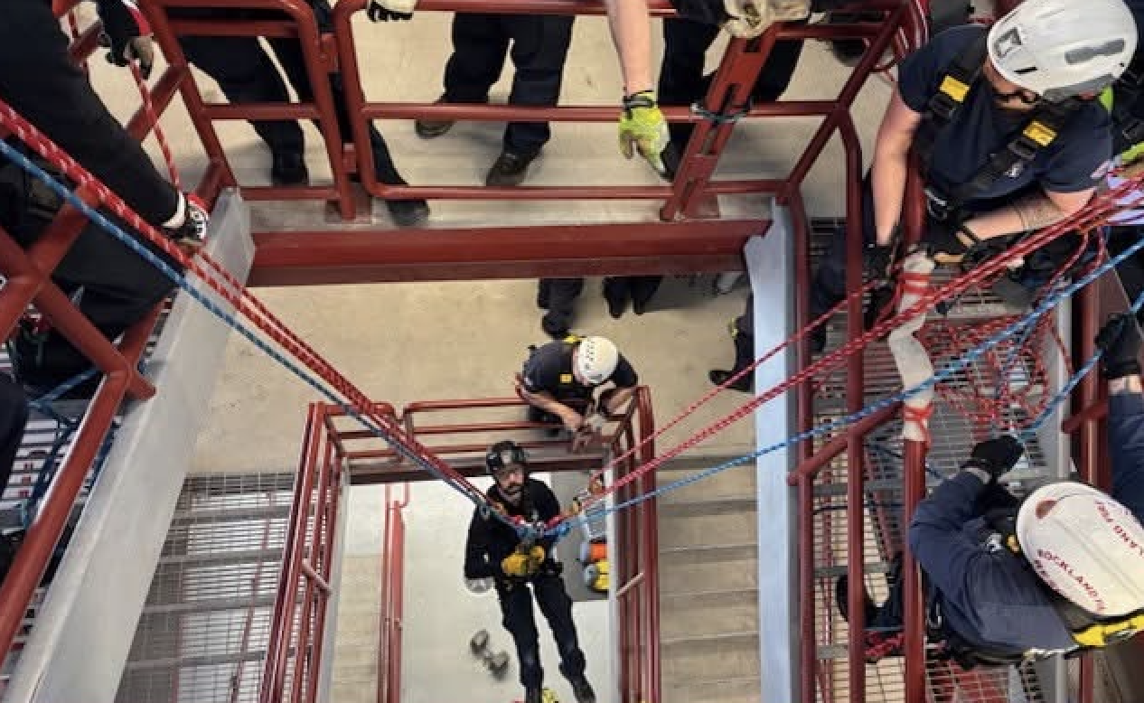 Photo Gallery: Fire Department rope-rescue training | Crime, Courts ...