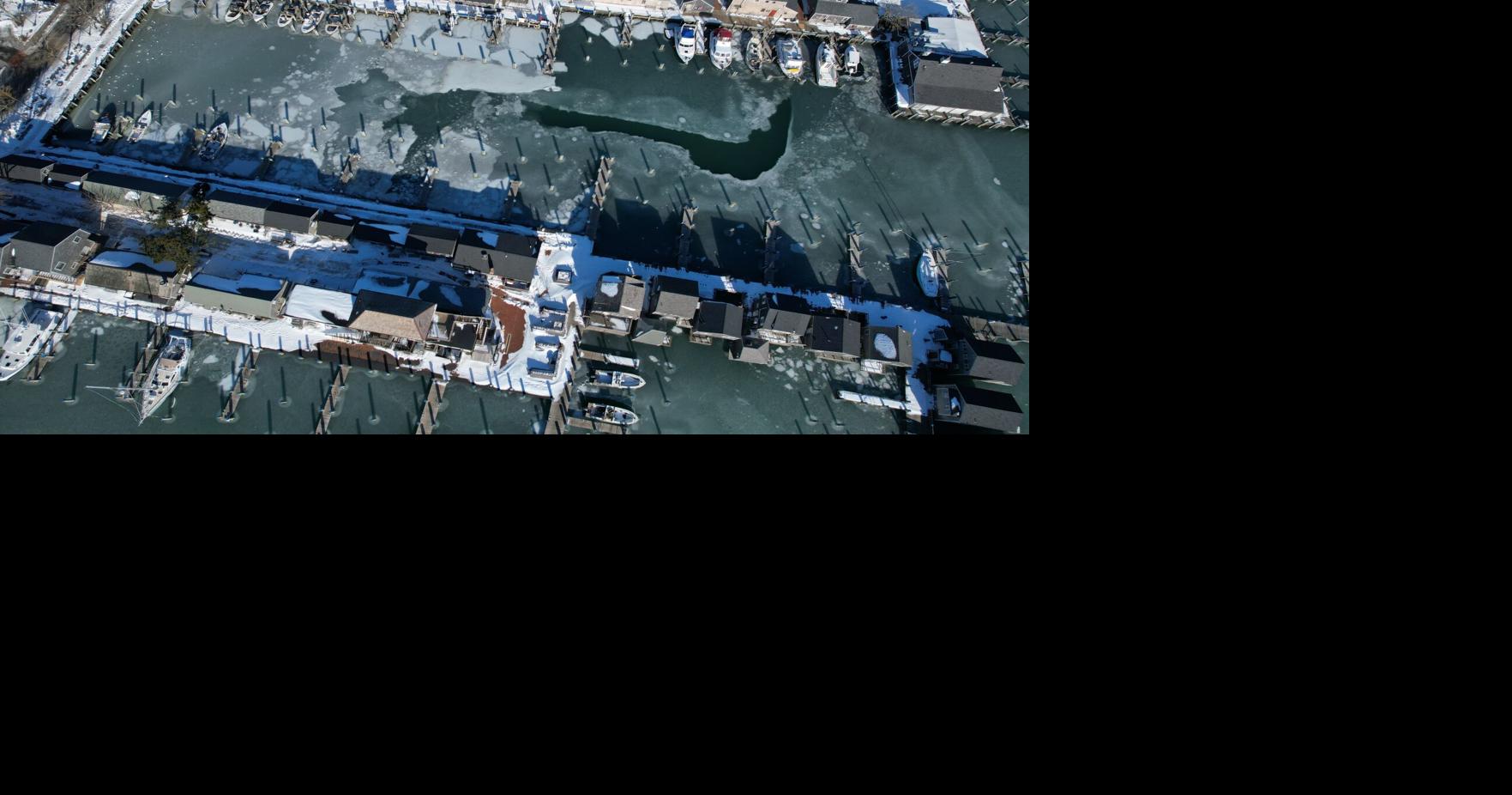 The storm that wasn’t: No snow, but high winds, harbor ice cancel boats ...