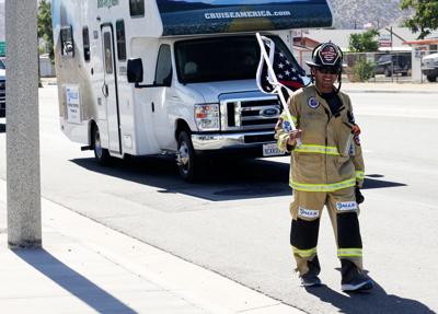 Firefighter makes 360-mile journey in full gear to honor Hotshots ...