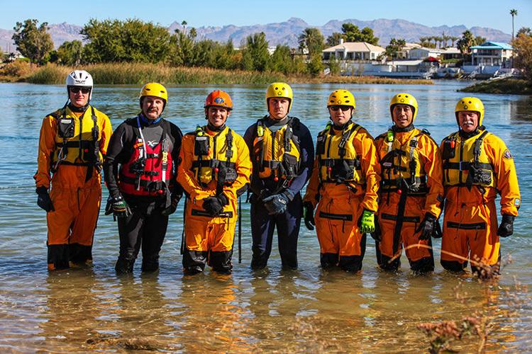 County firefighters jump in river to train for swiftwater rescues ...