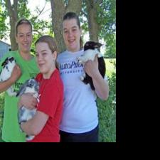 Dunn girls raise 200 rabbits for 4-H