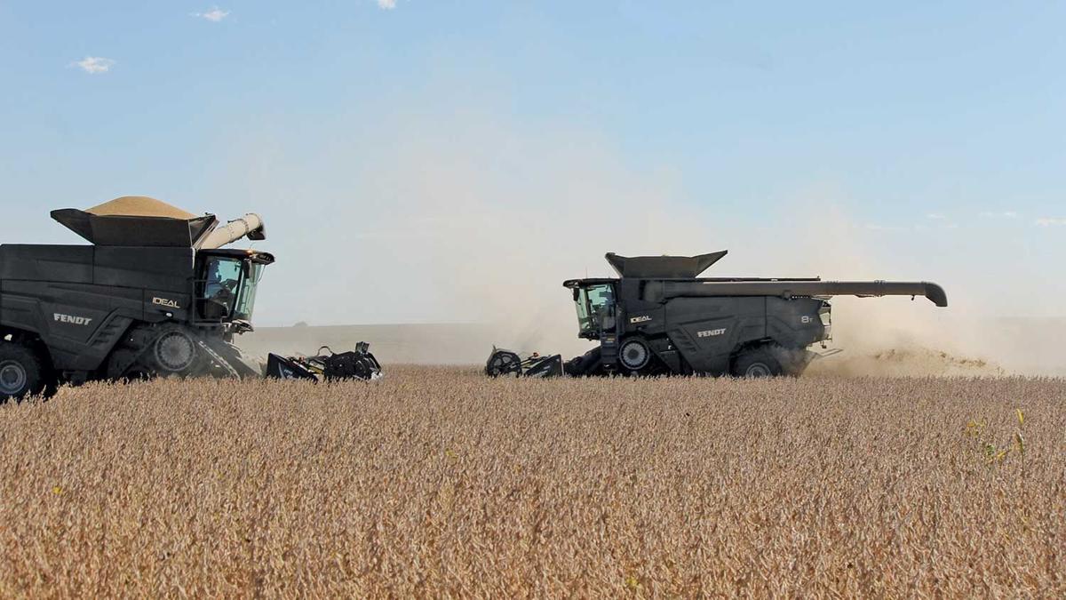 Multiple combines in the field get harvest off to a good start