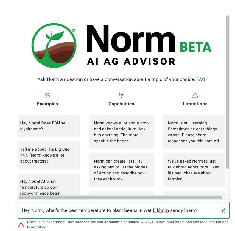 Ask Norm: Farmer’s Business Network launches ag-tailored chatbot