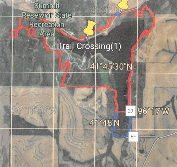 Proposed trail to circle Summit Lake SRA