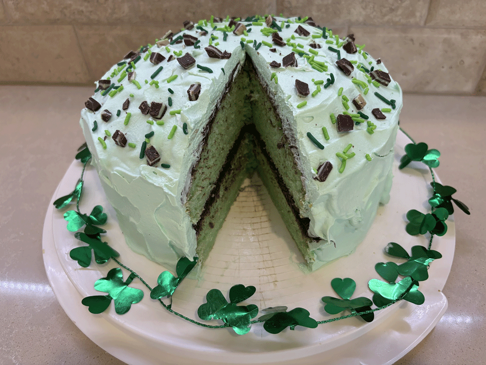 Crème de Menthe Cake recipe