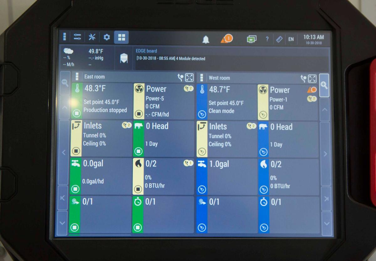 Tech controls feed, function for hog buildings
