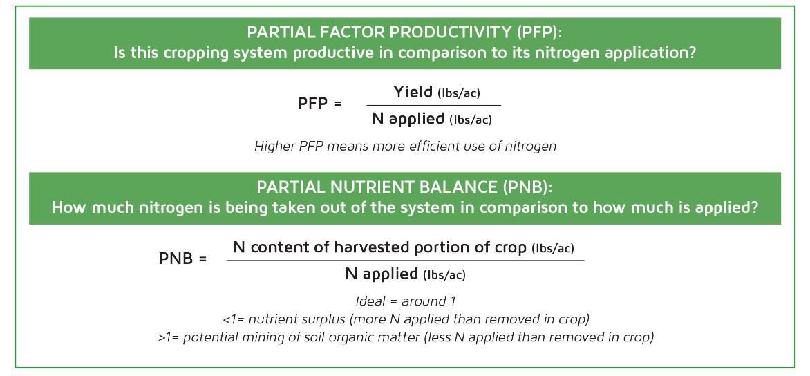 Partial Factor Productivity, Partial Nutrient Balance